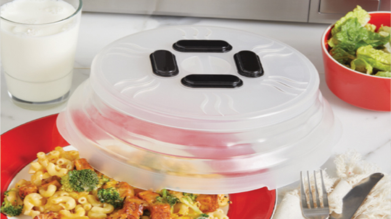 COLLAPSIBLE MAGNETIC MICROWAVE SPLATTER SHIELD
