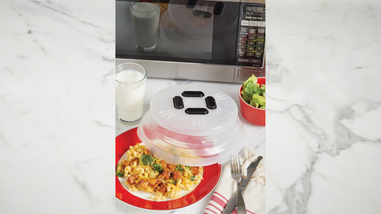 COLLAPSIBLE MAGNETIC MICROWAVE SPLATTER SHIELD