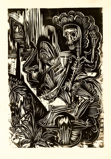Self-Portrait with Dancing Death