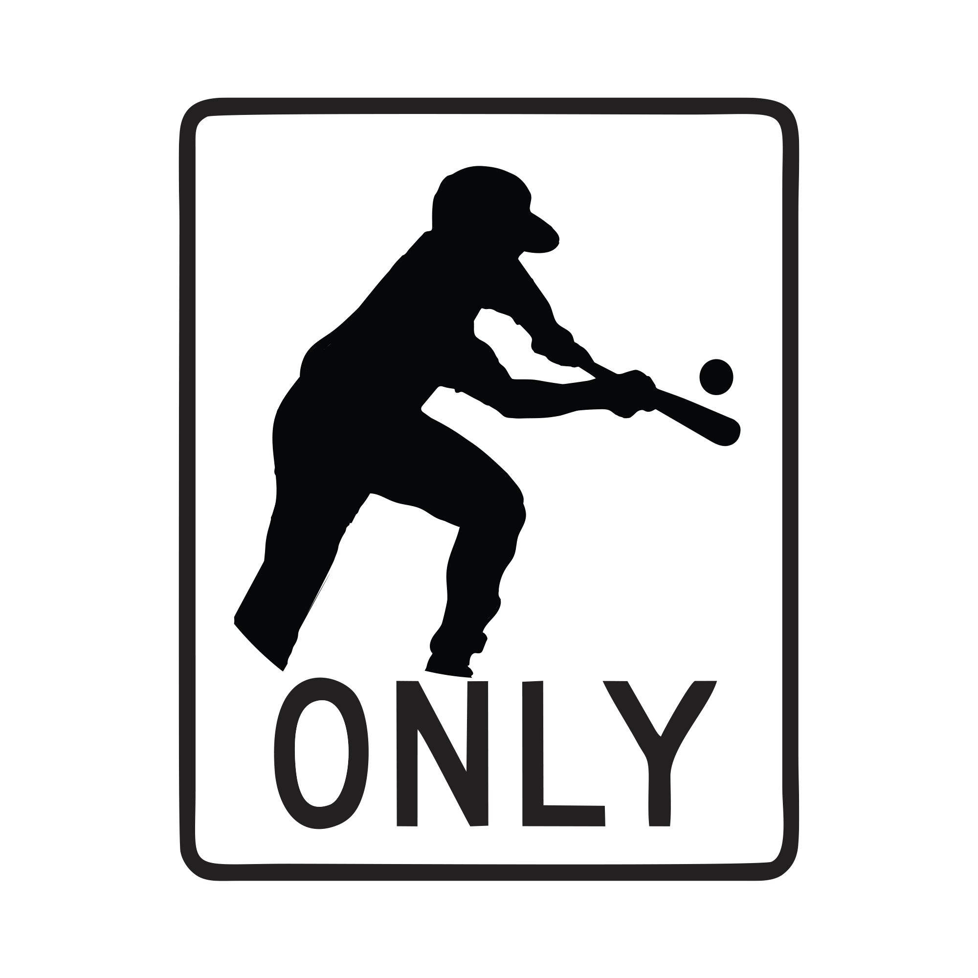 Baseball Bat Logo Decal