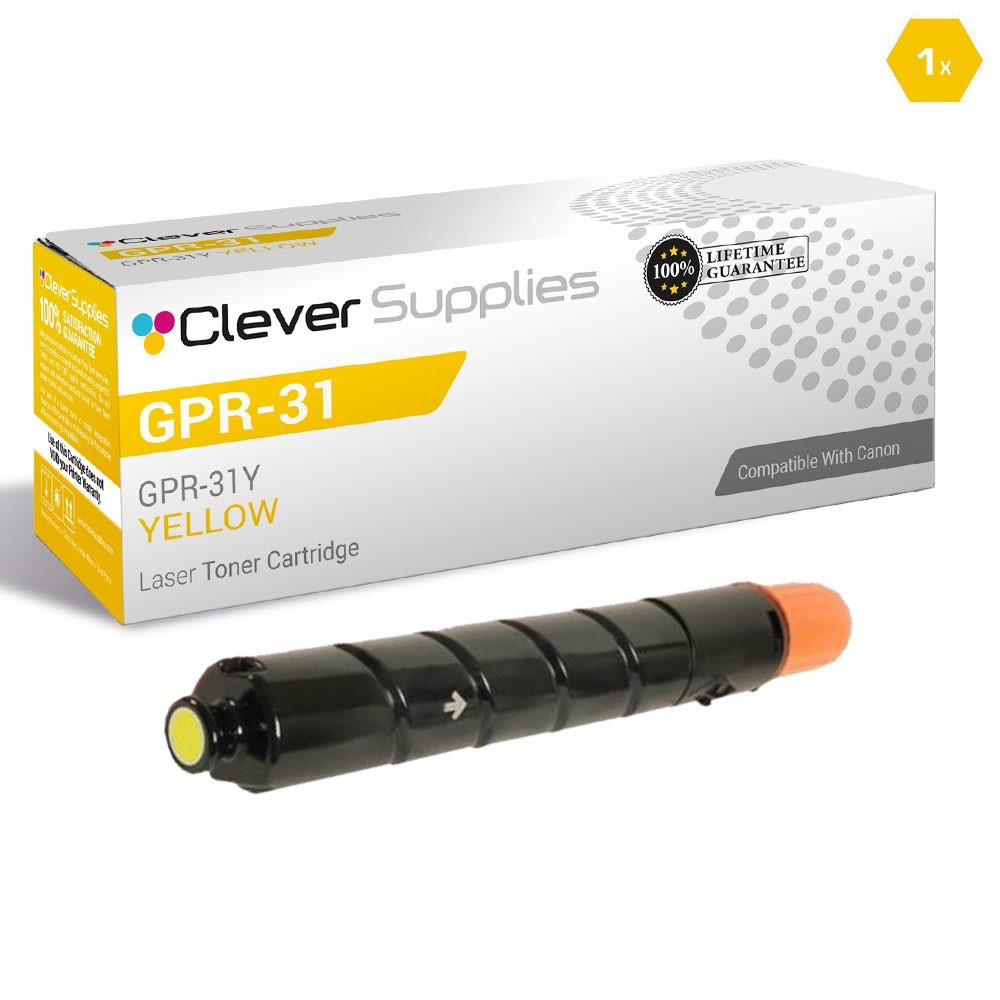 Compatible Canon GPR-31, GPR31 Toner Cartridges Yellow (GPR-31Y ...