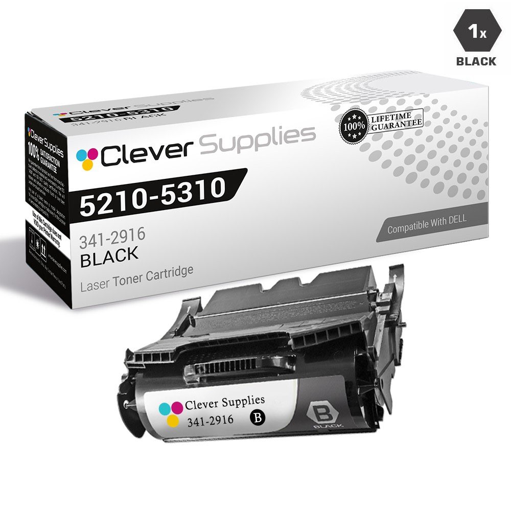 Compatible Dell 5210 Toner Cartridge Black (341-2916) - Clever Supplies ...