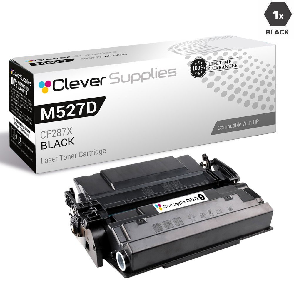 CS Compatible Replacement for HP M527DN Toner Cartridges Black (CF287X ...
