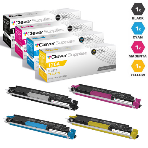 CS Compatible Replacement for HP 100 MFP M175nw Toner Cartridge Color ...