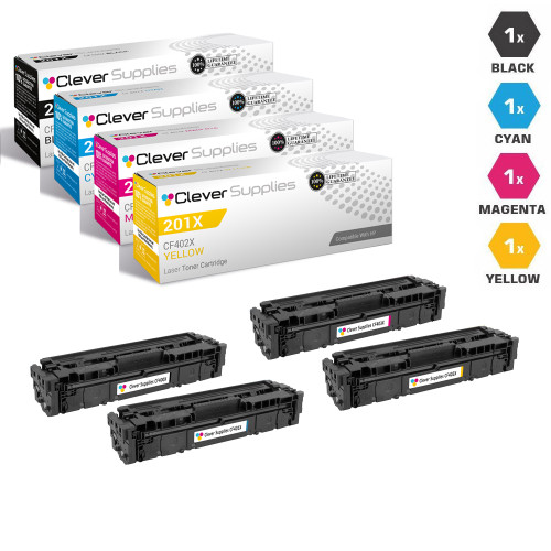 CS Compatible Replacement for HP 201A Laser Toner Cartridges 4 Color ...