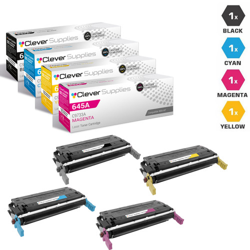 CS Compatible Replacement for HP 5550 Toner Cartridges 4 Color Set ...
