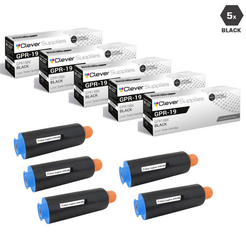 Compatible Canon GPR-19 Toner Cartridges Black 5 Pack (GPR19BK ...
