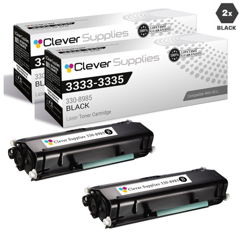 Compatible Dell 3333 Toner Cartridges Black 2 Pack (330-8985) - Clever ...