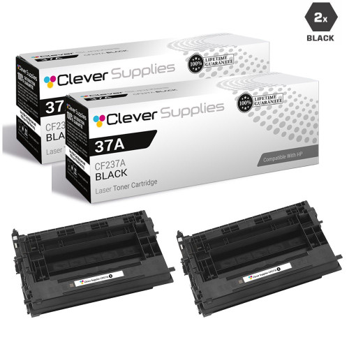 CS Compatible Replacement for HP 37A Toner Cartridges Black 2 Pack ...