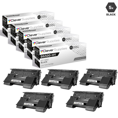 Compatible Okidata B6500 Toner Cartridge 5 Black (52116002) - Clever ...