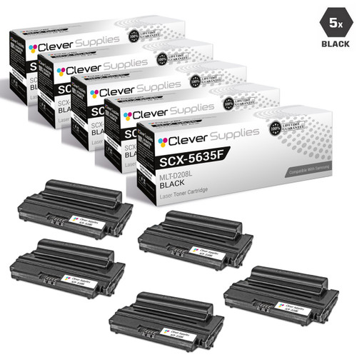 Compatible Samsung SCX-5635FN Toner Cartridge 5 Black (MLT-D208L ...