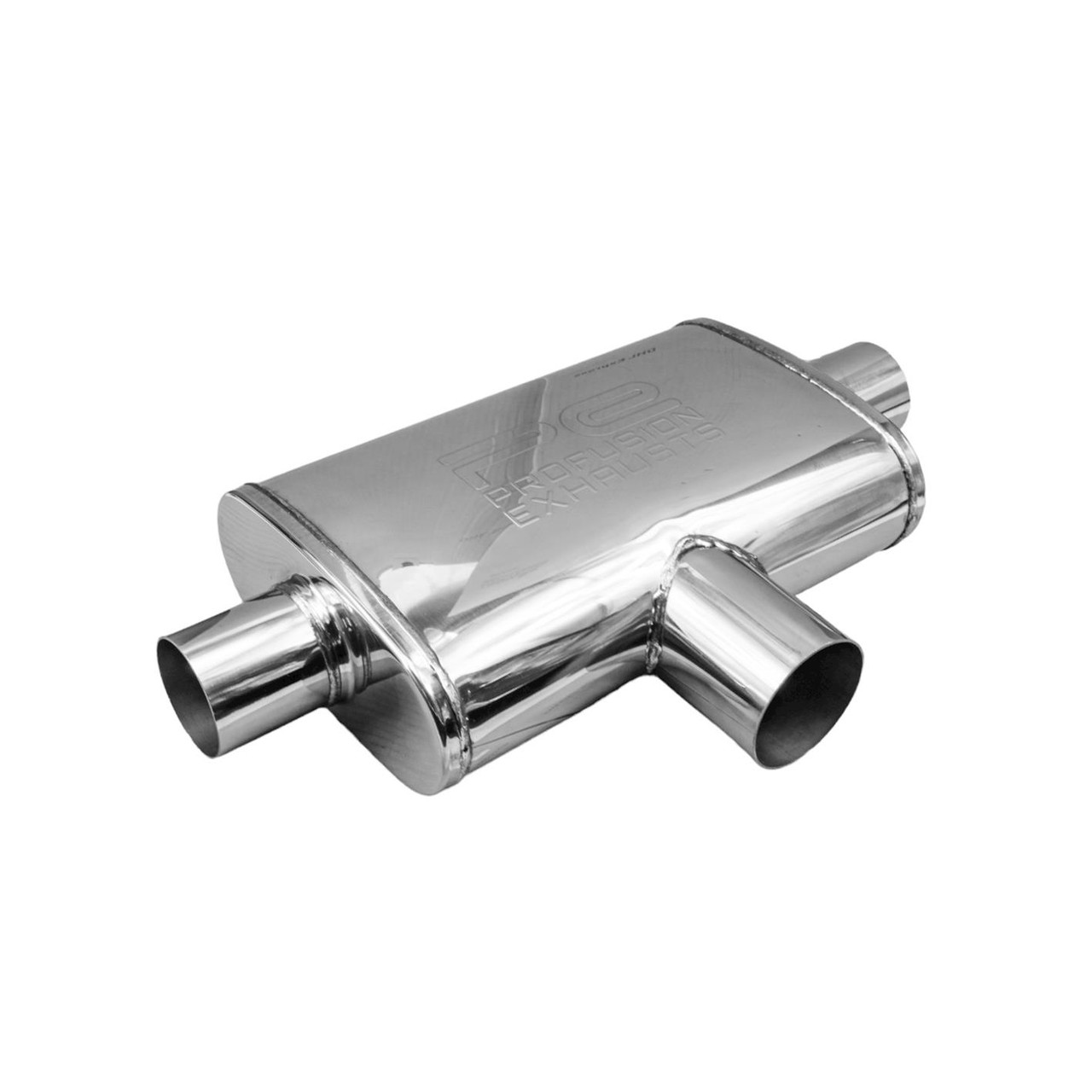3 76mm 4 x 9 Oval x 14 T Pipe Profusion 304 Stainless Steel Exhaust Silencer