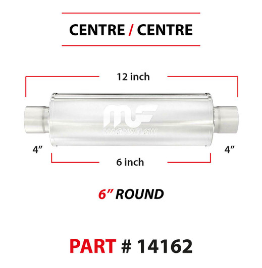 6 inch / 152mm Profusion Round Muffler Silencer