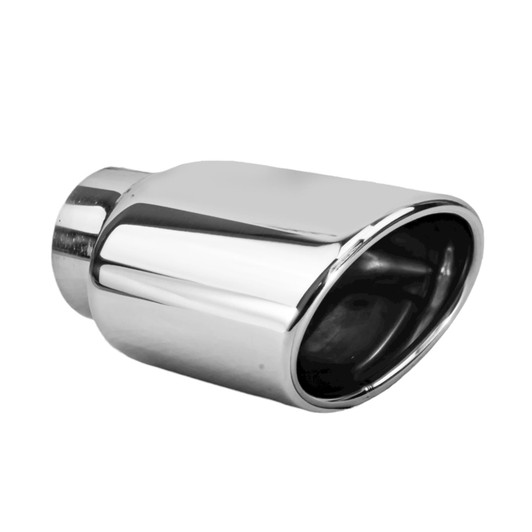 3 inch Round Slash Cut - Rolled Edge Black Chrome 304 Stainless Steel ...