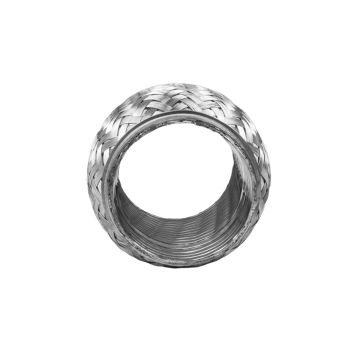 76mm x 100mm Interlock Weld On 304 Stainless Steel Exhaust Turbo Flexi ...