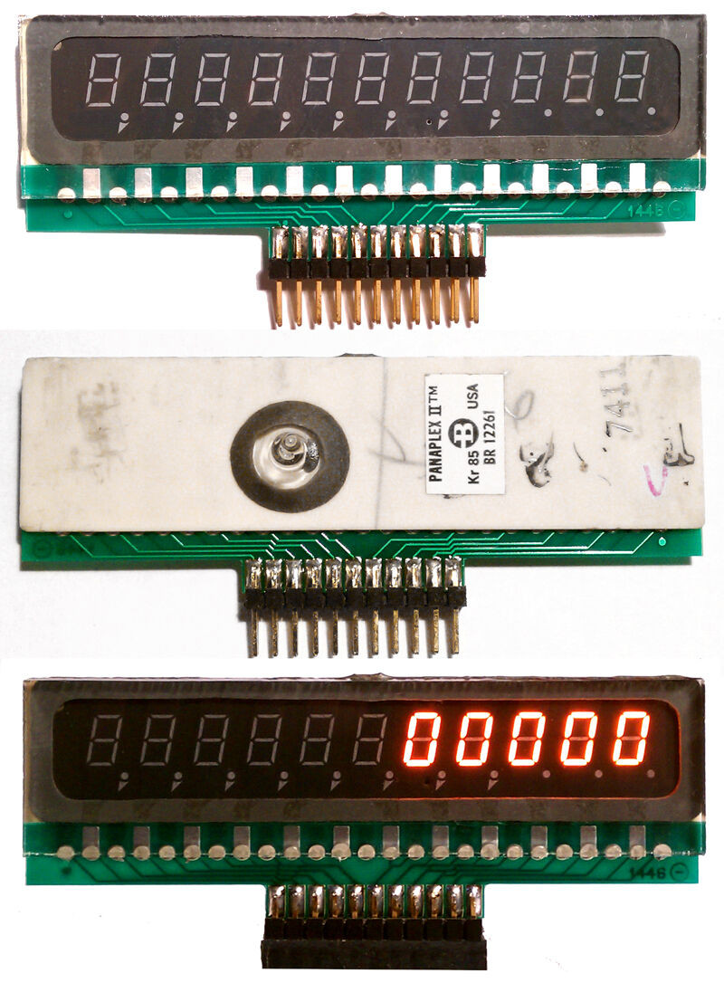 BR12261 Panaplex display with connector board - Taylor Electronics
