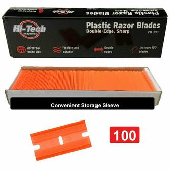 PLASTIC DOUBLE EDGE RAZOR BLADES (100/BX) (PB-300)