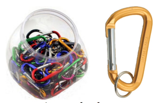 Carabiner with Key Ring - Car Detail Supplies
