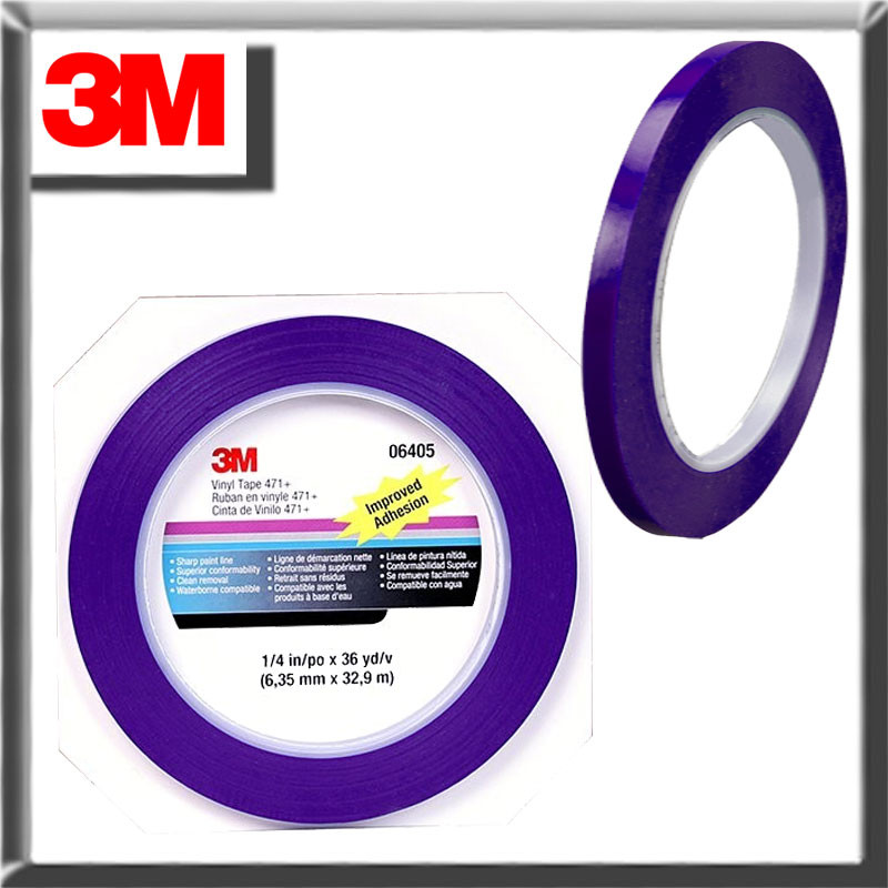 SCOTCH PLASTIC TAPE, BLUE, 1/4" X 36 YDS, 6405