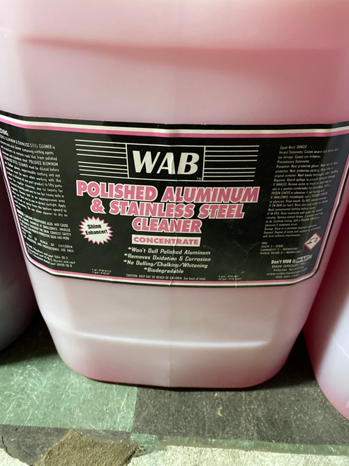 WAB POLISHED ALUMINUM & STAINLESS STEEL CLEANER - Car Detail Supplies