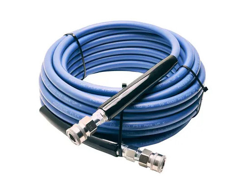 HOSE SMOOTH 3/8" X 25' 4,000 PSI, BLUE W/ SS QC'S (29.8230)