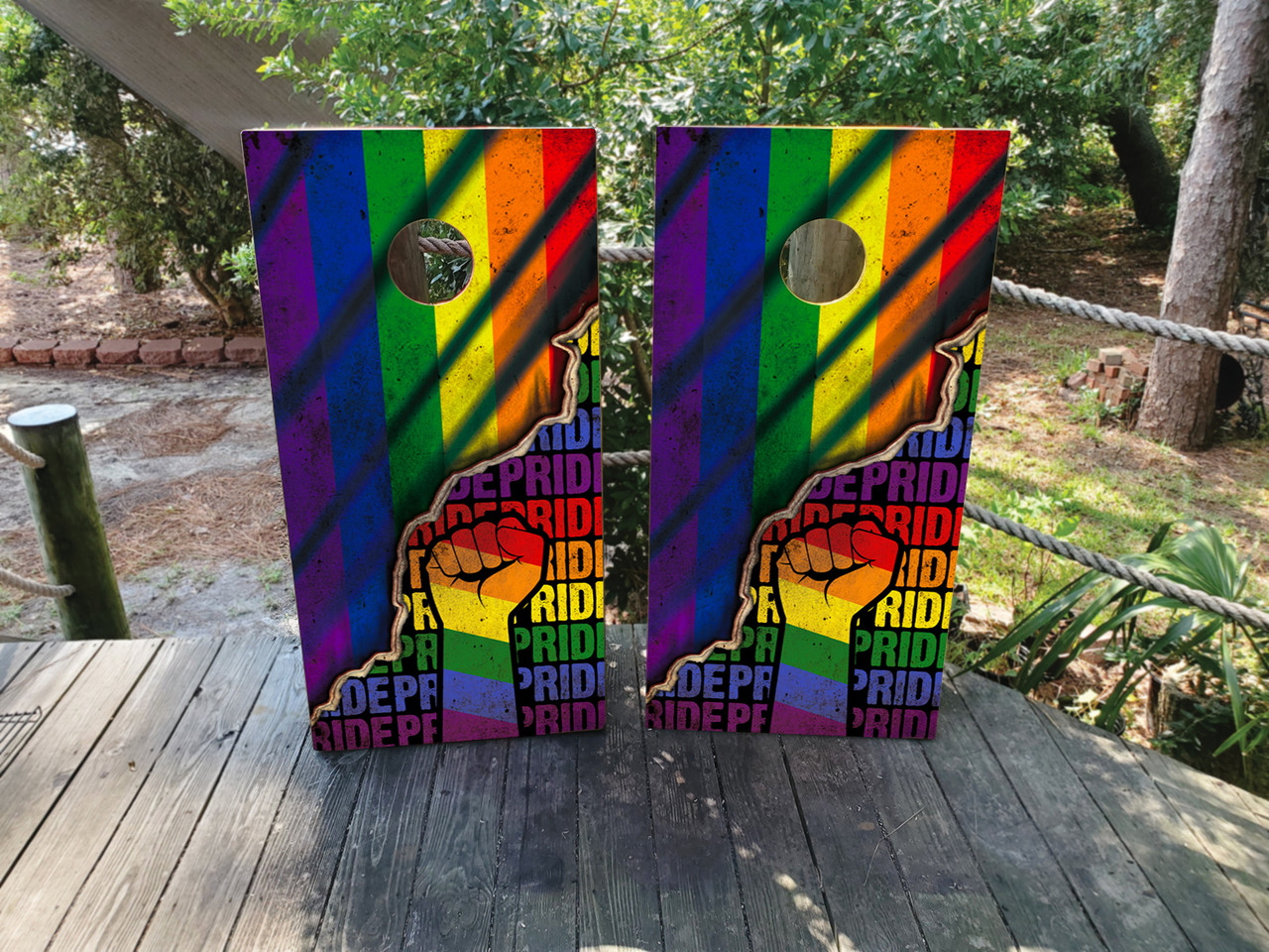 Equality / Pride Flag Cornhole Wraps / Skins