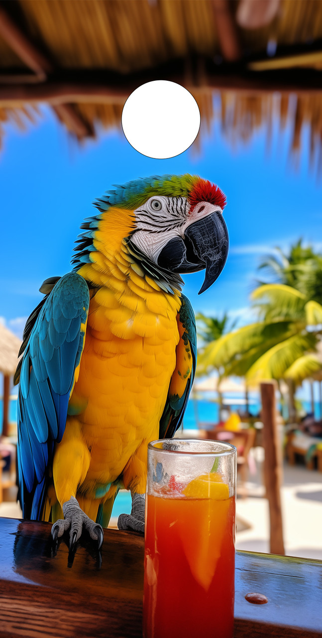 Funny Parrot Cornhole Board Wraps / Skin - Design 2