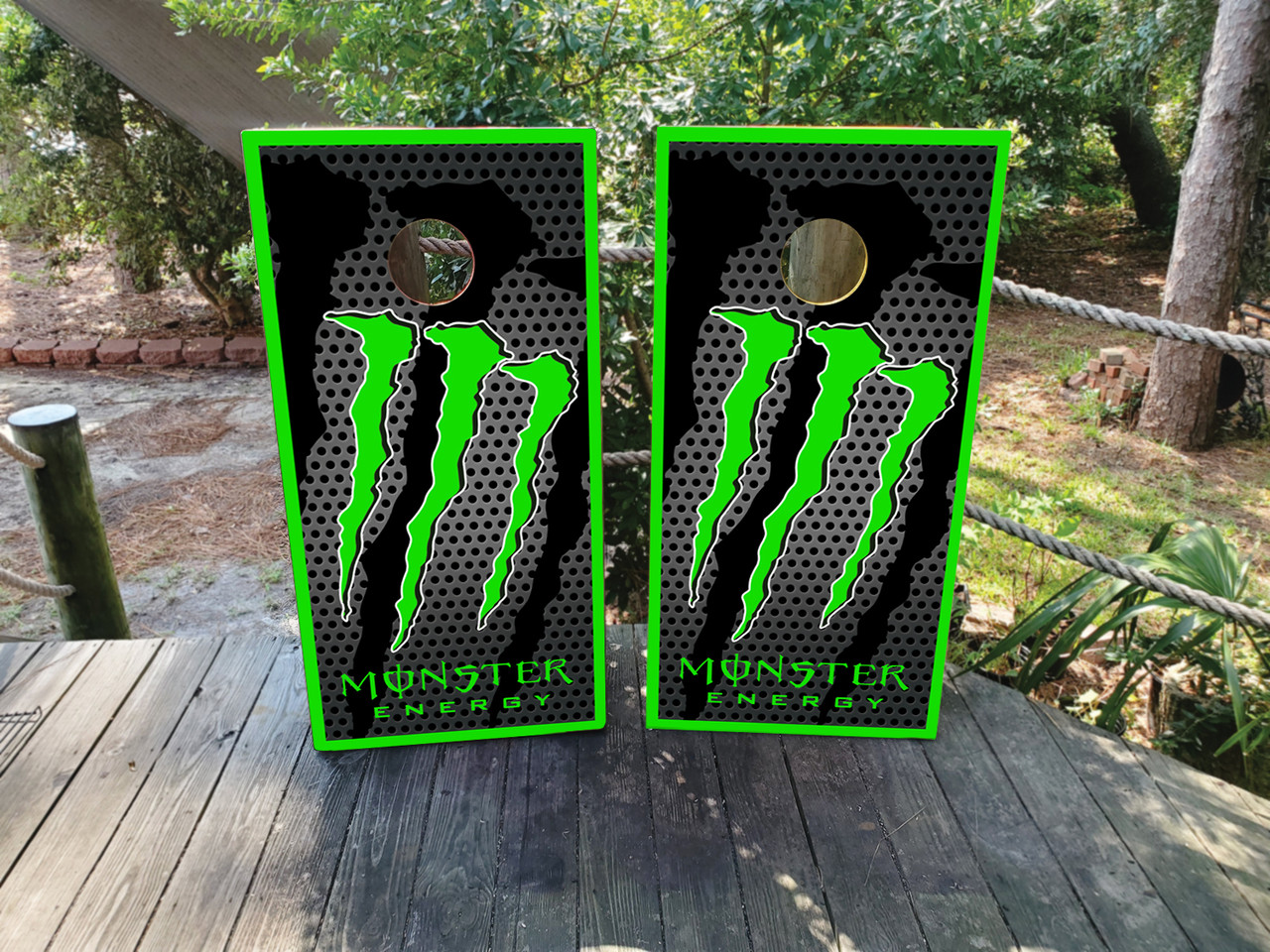 Monster Energy Drink Cornhole Wraps / Cornhole Skins - Design 2