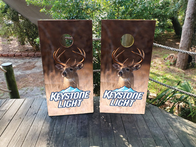 Keystone Light Beer Cornhole Wraps / Hunting / Skins - Cornhole Wraps ...