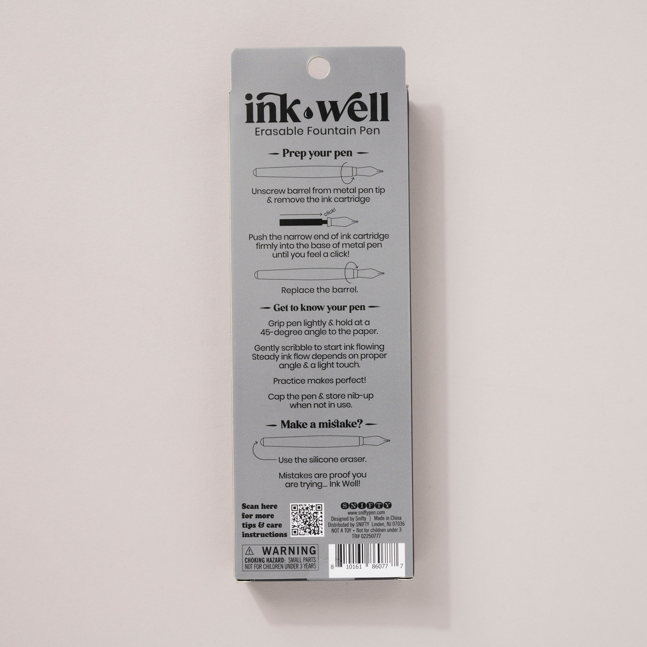 Ink Well Erasable Fountain Pen - Black/Gray - Philadelphia Museum of ...
