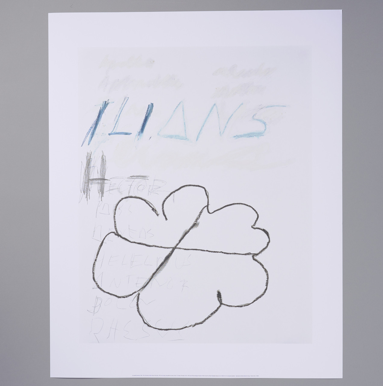 Twombly: Fifty Days at Iliam: Heroes of Ilians, 1978 Archival Poster ...