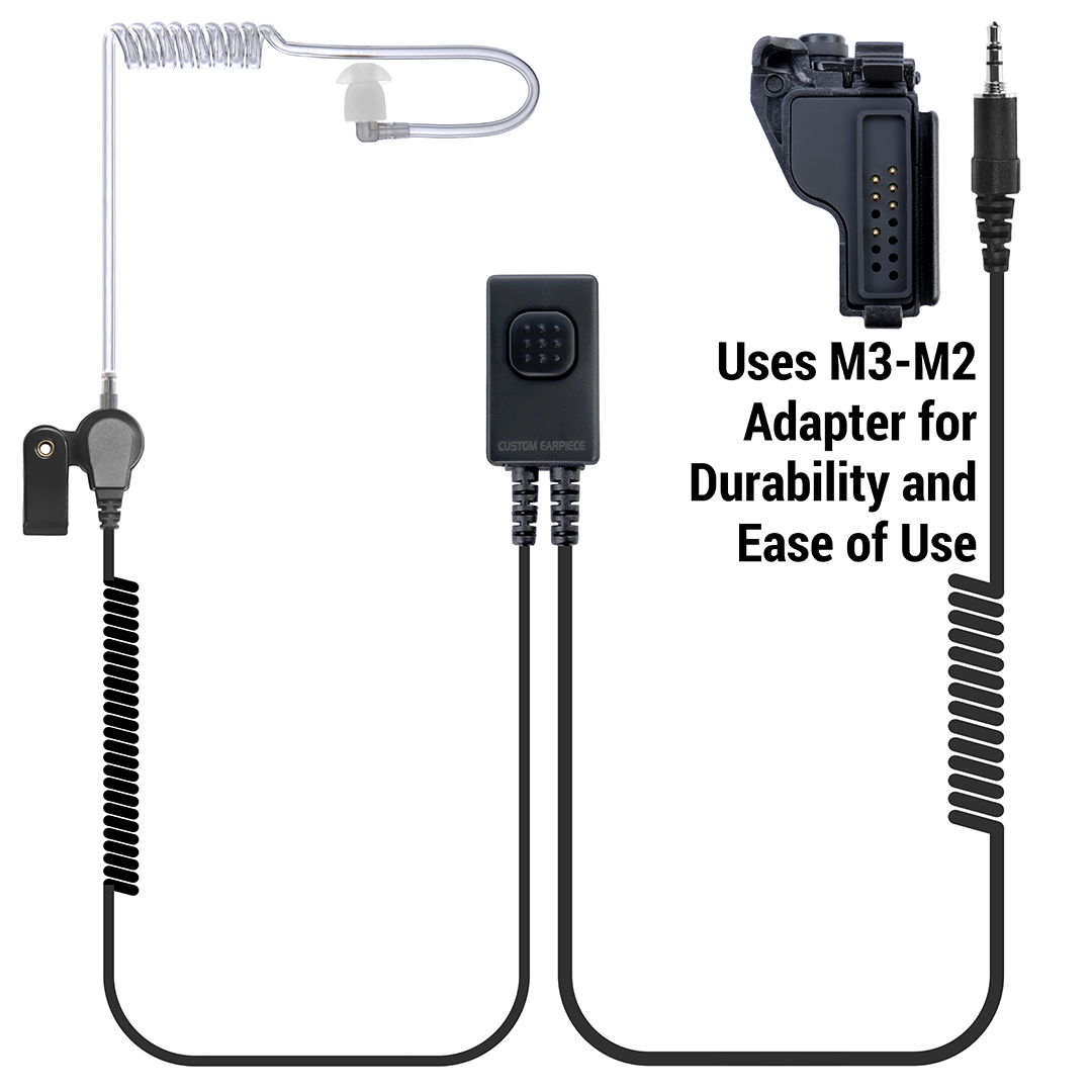 Sentinel Coiled Tube Earpiece Headset for two-way radios - M3 Motorola ...