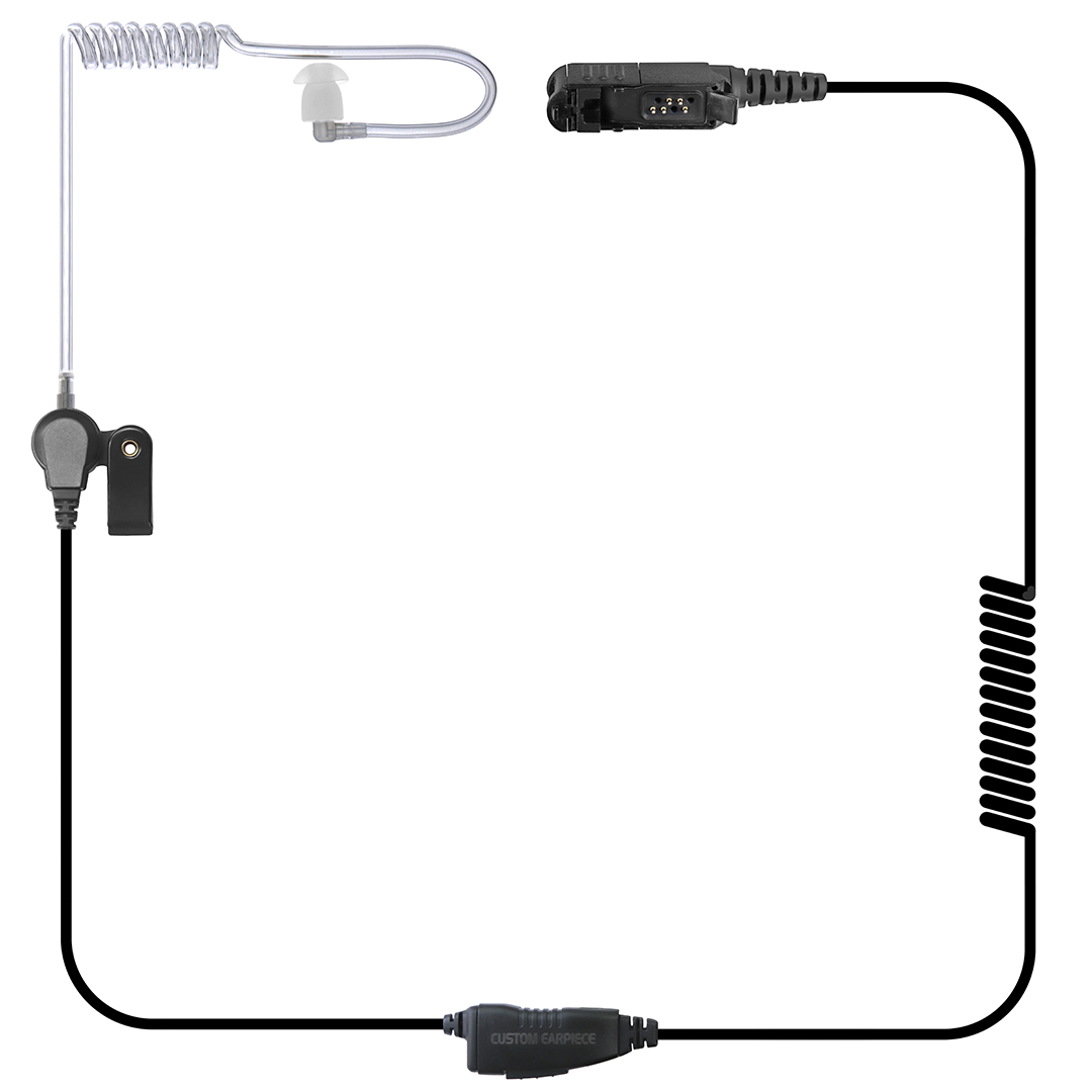 Concierge Coiled Tube Earpiece Headset for Two-Way Radios - M12 ...
