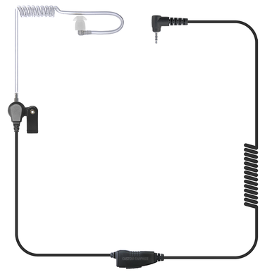 Concierge Coiled Tube Earpiece Headset for Theatro/Ascom/Vocera