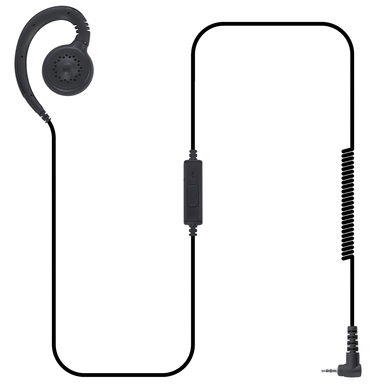 Knight Earhook Style Earpiece for Theatro - Ascom - Vocera Single Pin ...