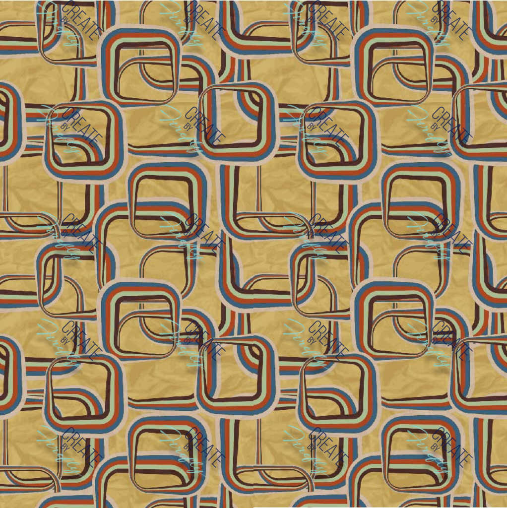 Retro Lines - Jeweled Tapestry - Create by Firefly