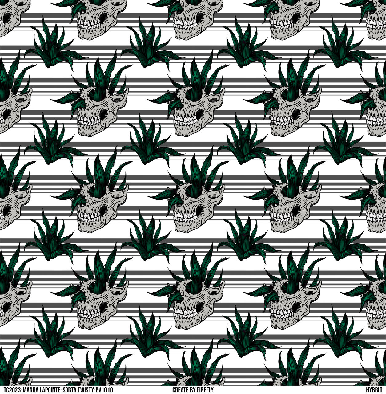 Skull Stripe- Sorta Twisty - Create by Firefly
