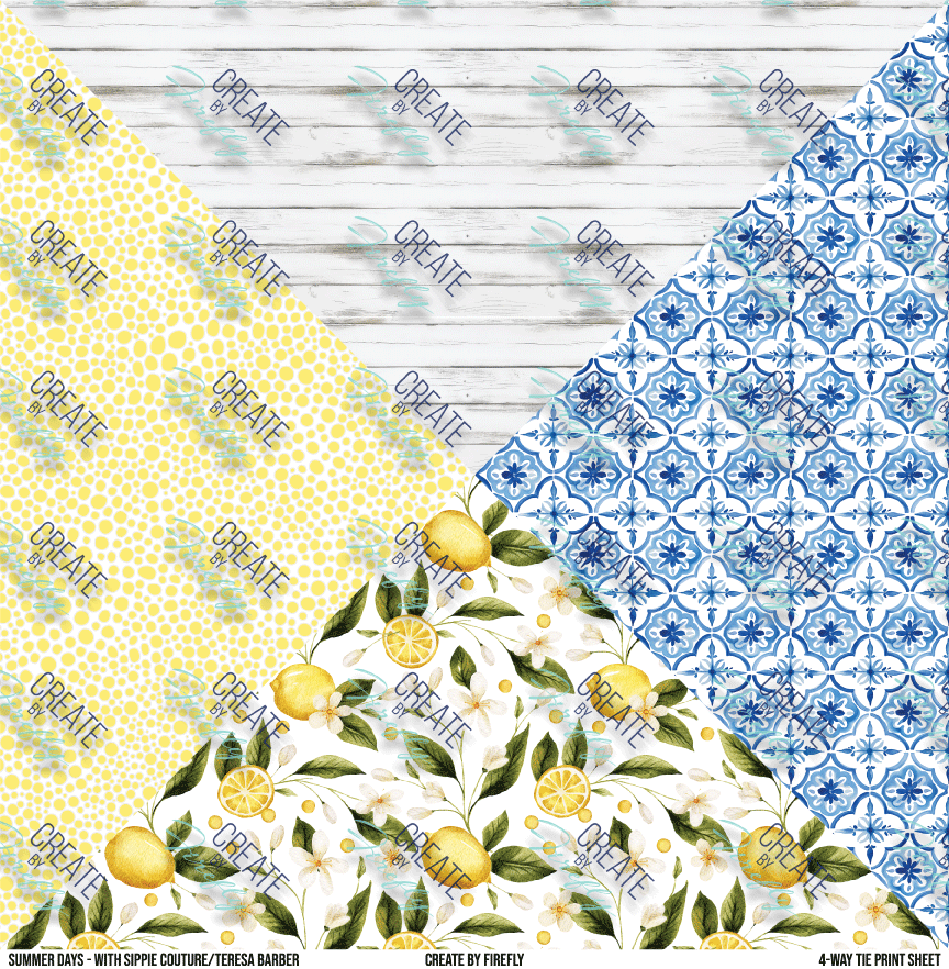 Sorrento Summer - 4-Way Tie - Create by Firefly