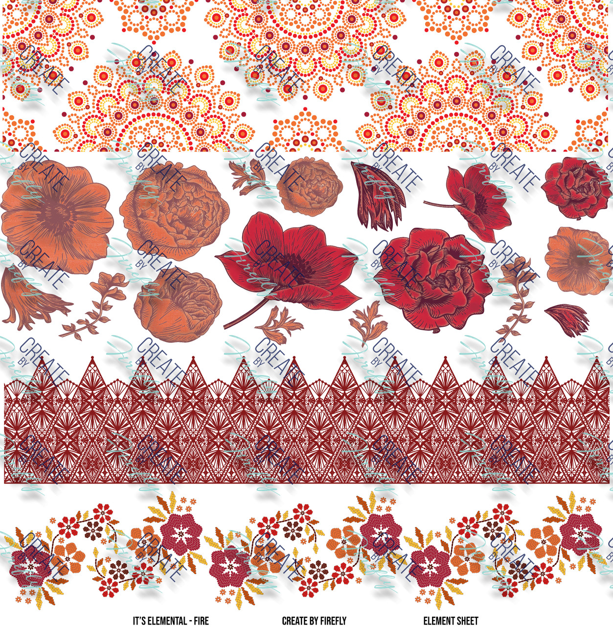 It's Elemental - Fire - Element Sheet - Create by Firefly