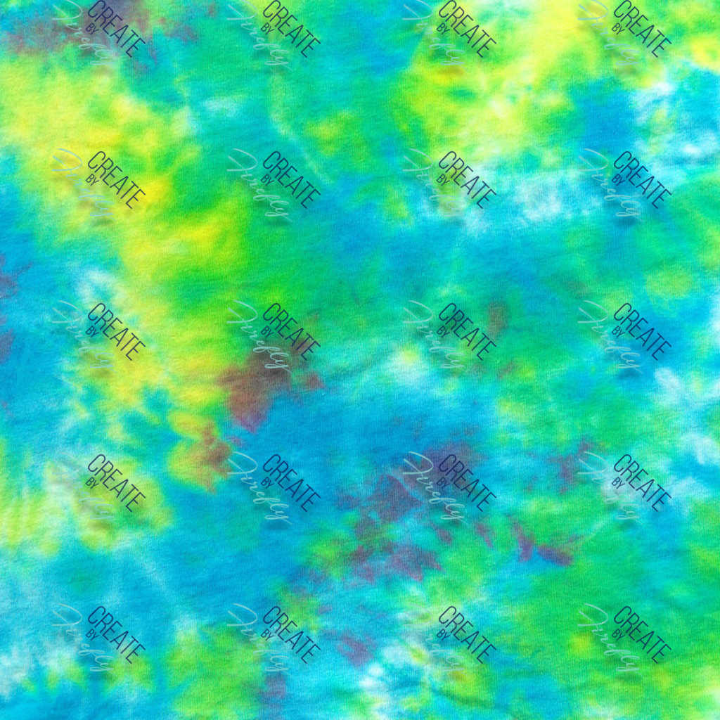 Lime Scrunch Tie Dye - Retro Neon - Create by Firefly