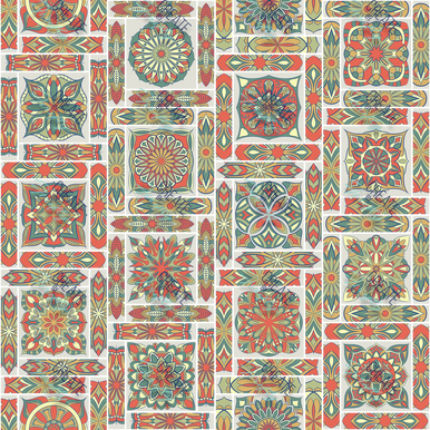 Moroccan Tile-Boho Chic - Create by Firefly