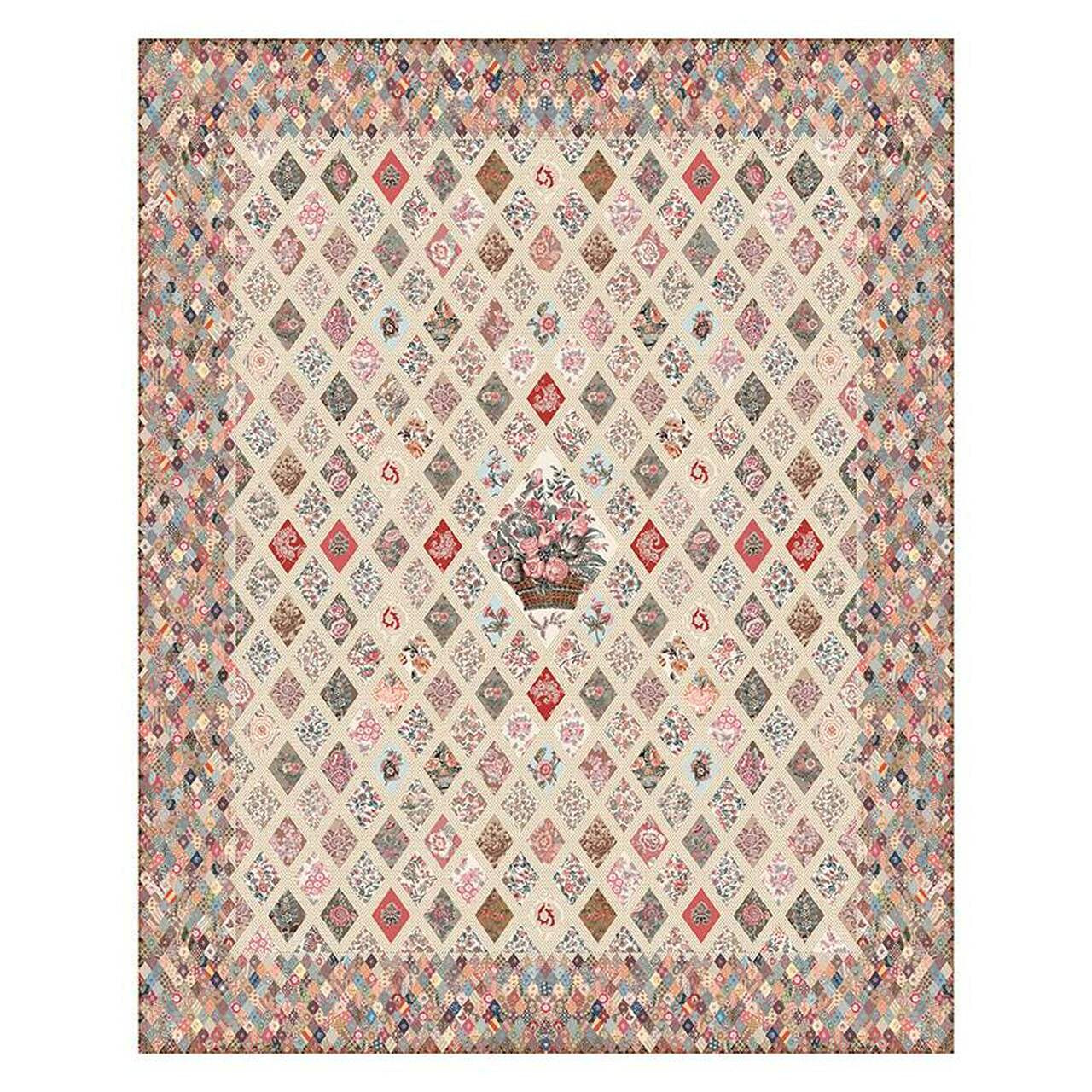 RILEY BLAKE DESIGNS, Jane Austen at Home, BORDER PANEL 52" x 85" (132 x ...