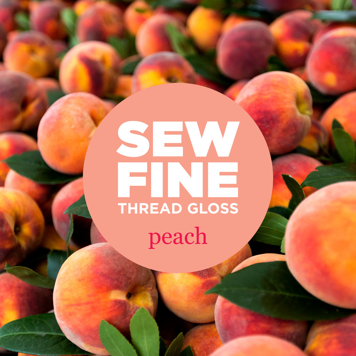 SEW FINE THREAD GLOSS, Peach - ELEGANTE VIRGULE CANADA