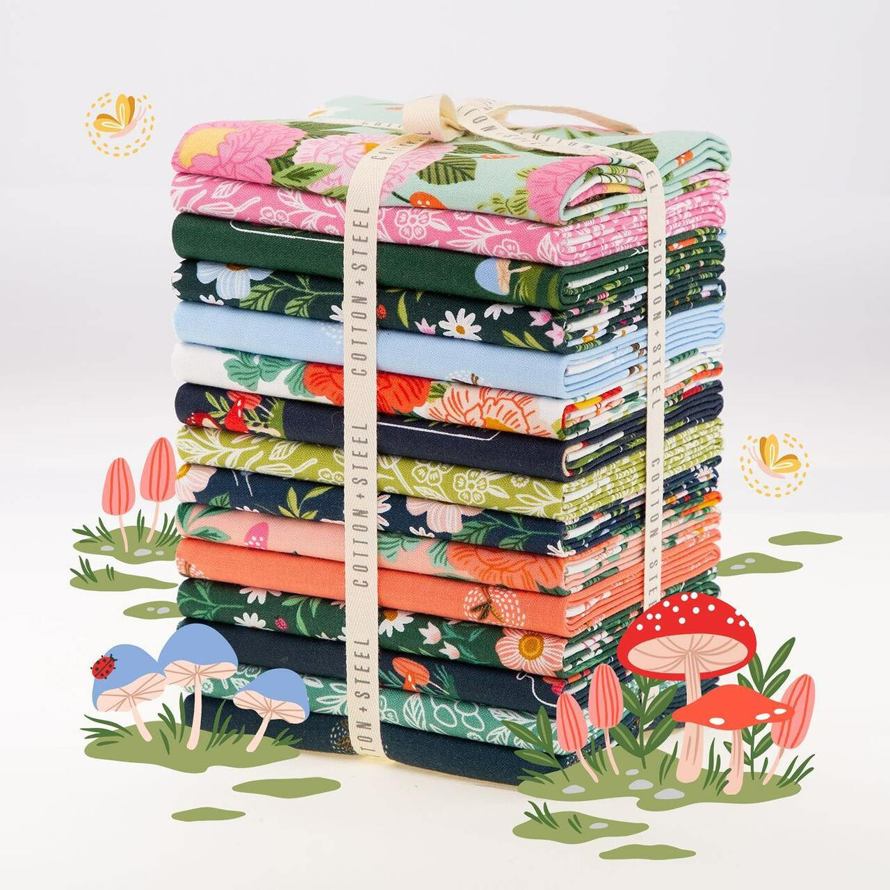 PAPER RAVEN CO, Cotton and Steel Fabrics, GARDEN & GLOBE - Wildflower ...