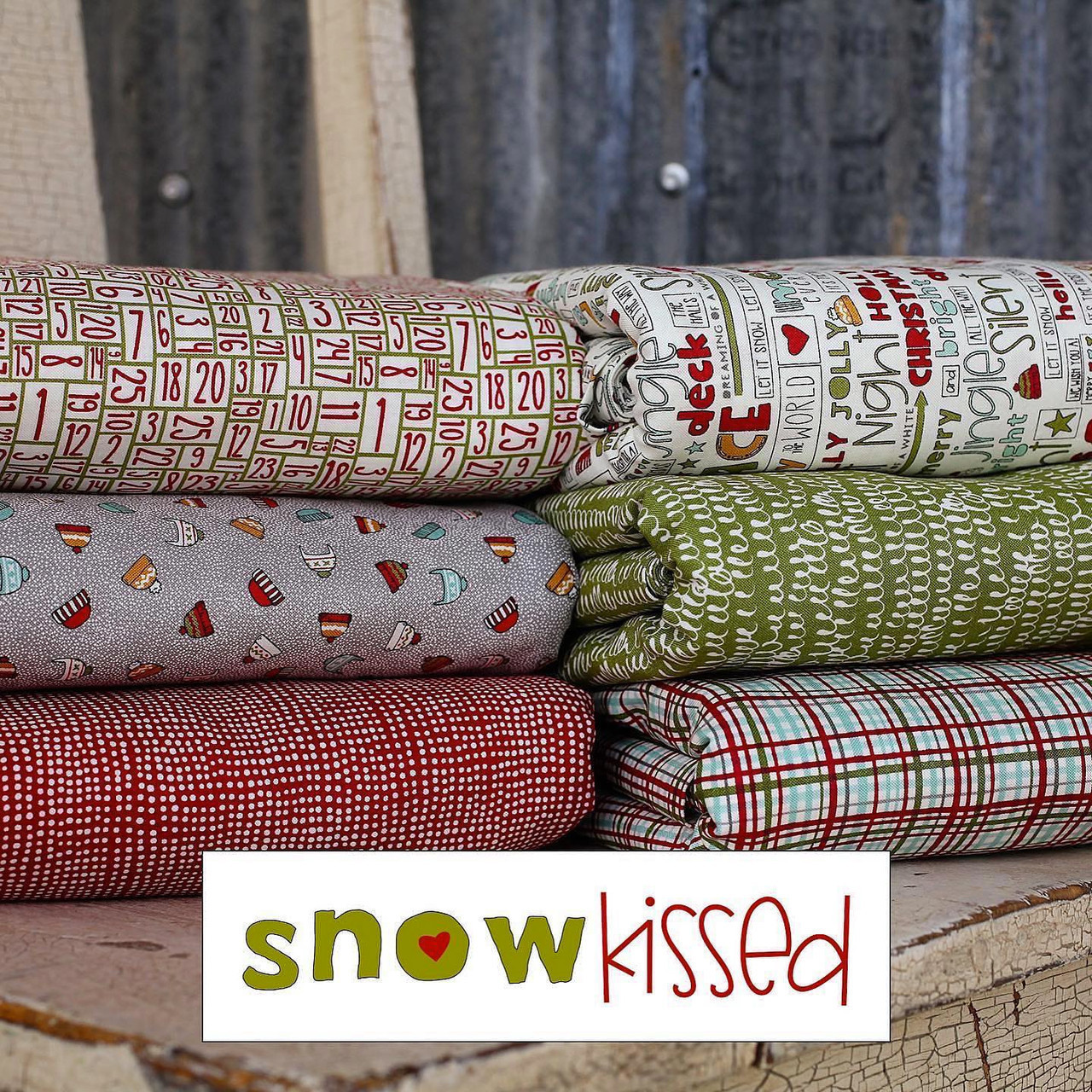 MODA SWEETWATER Snowkissed, Bundle Up Christmas Hats in Stormy ...