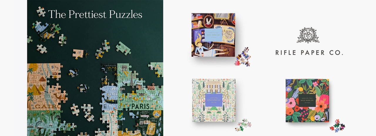 MAPS Jigsaw Puzzle - RIFLE PAPER CO Puzzles (500 pieces) - ELEGANTE ...