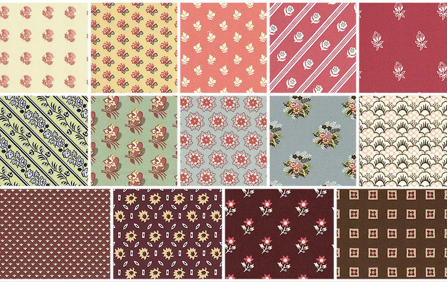 JANE AUSTEN Sense & Sensibility, FE Bundle of 14 Fabrics - ELEGANTE ...