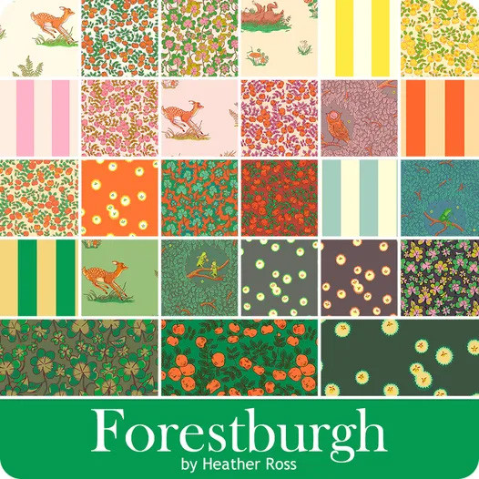 WINDHAM FABRICS, HEATHER ROSS Forestburgh, FQ Bundle of 27 fabrics - ENTIRE COLLECTION ...