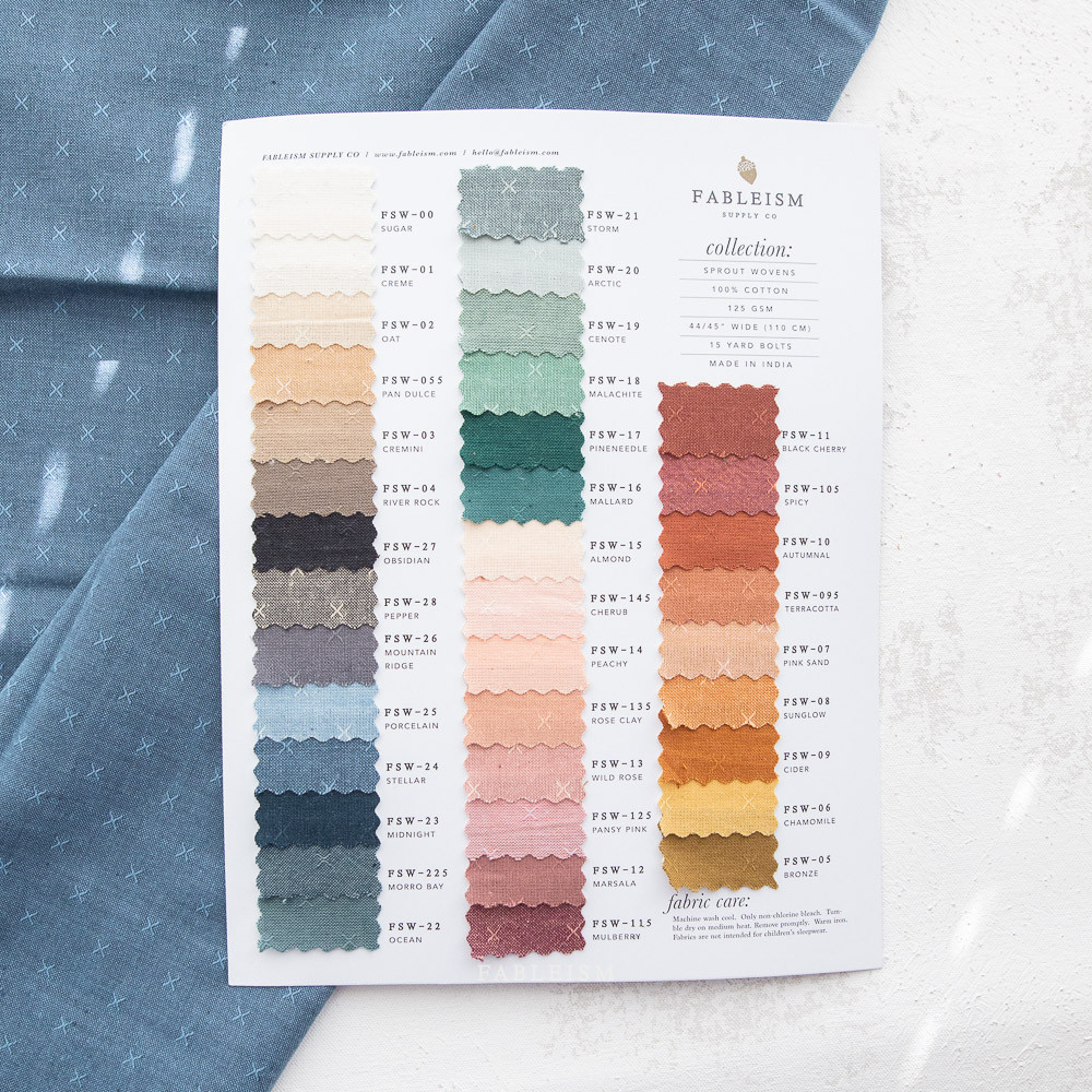 FABLEISM, Sprout Woven, FQ Bundle of 37 Fabrics - ENTIRE COLLECTION ...