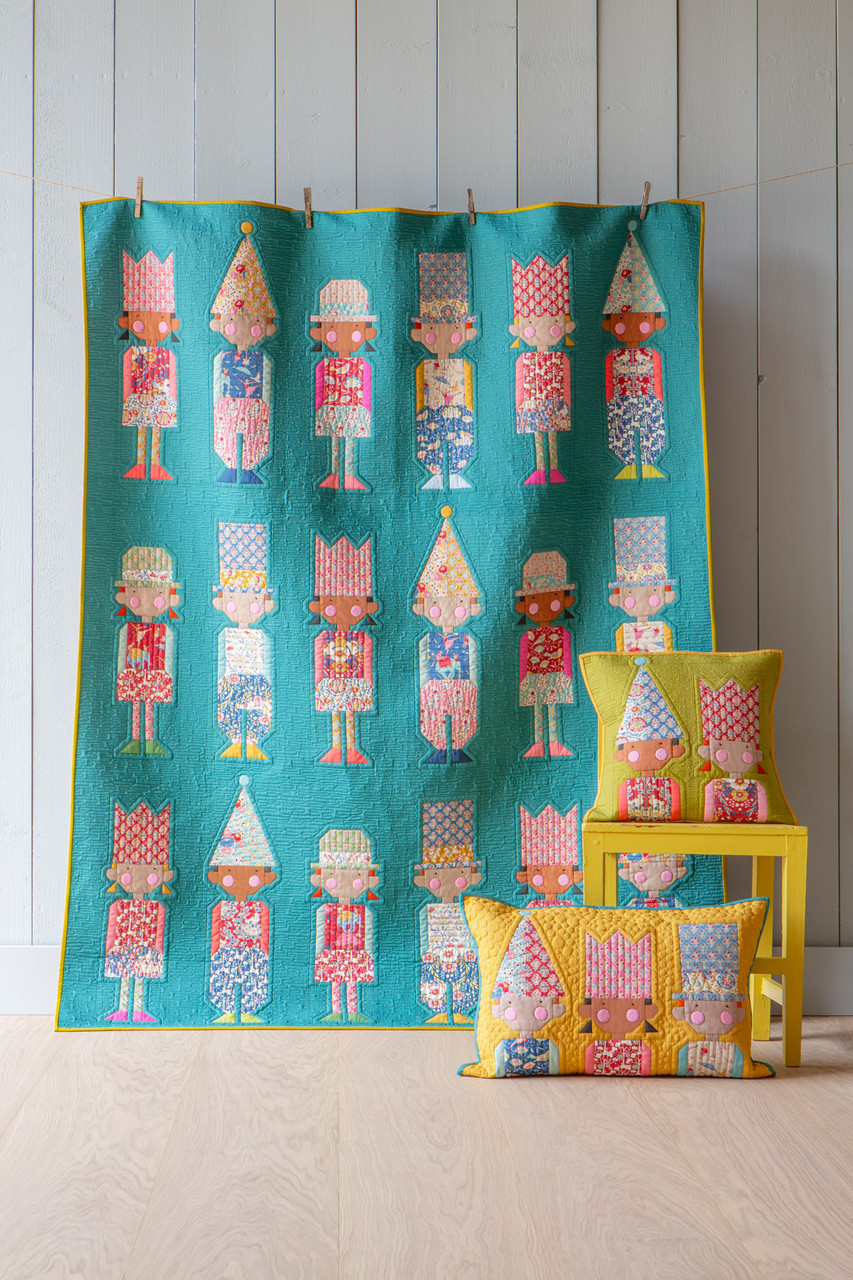 TILDA JUBILEE, Birthday Party Quilt kit in AQUA - Elegante Virgule Canada